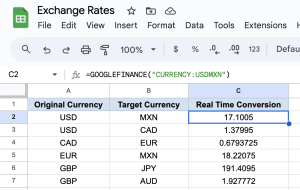 Exchange Rates in Google Sheets: A Tracking Guide - Wisesheets Blog