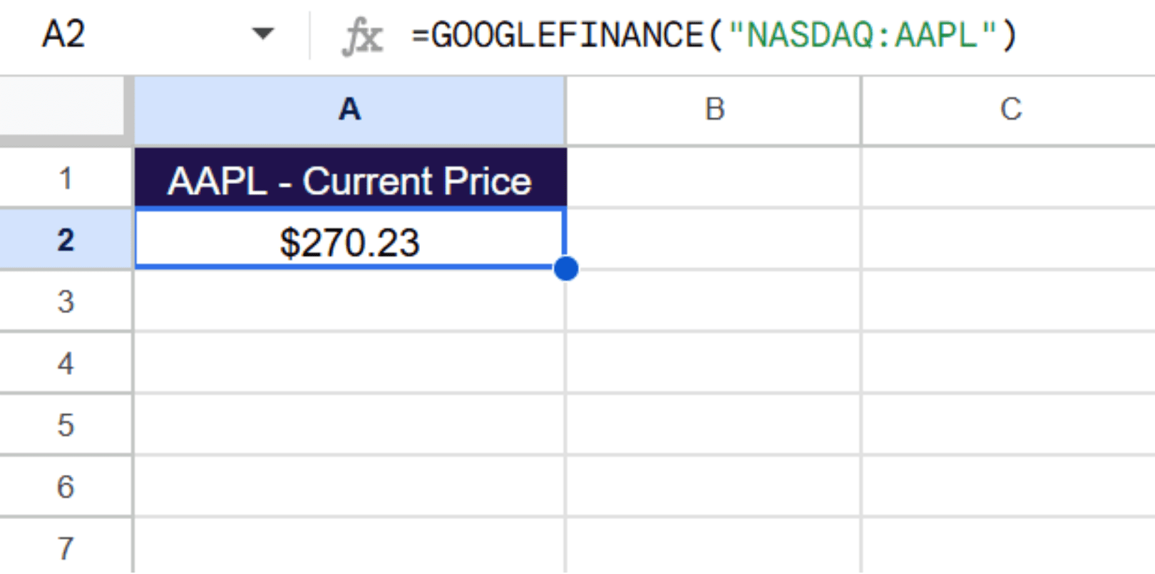 Google Finance Formulas: Practical Examples for Retrieving Data in ...