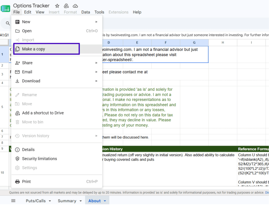 Options Trading Tracker Excel Template: Free Spreadsheet Download
